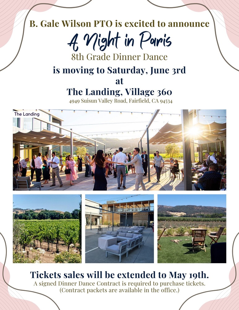 8th grade dinner dance - A night in Paris | B. Gale Wilson Middle School